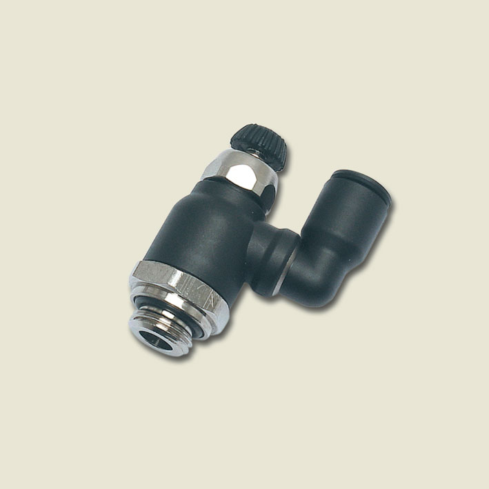 LEGRIS 7040 08 13 d=8 G1/4 LEGRIS ventil škrtící, trubkový válc. závit G1/4, polymer | Arkov.cz