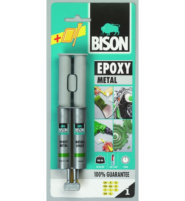 BISON Epoxy Metal 24 ml BISON lepidlo dvousložkové pro spojování ...